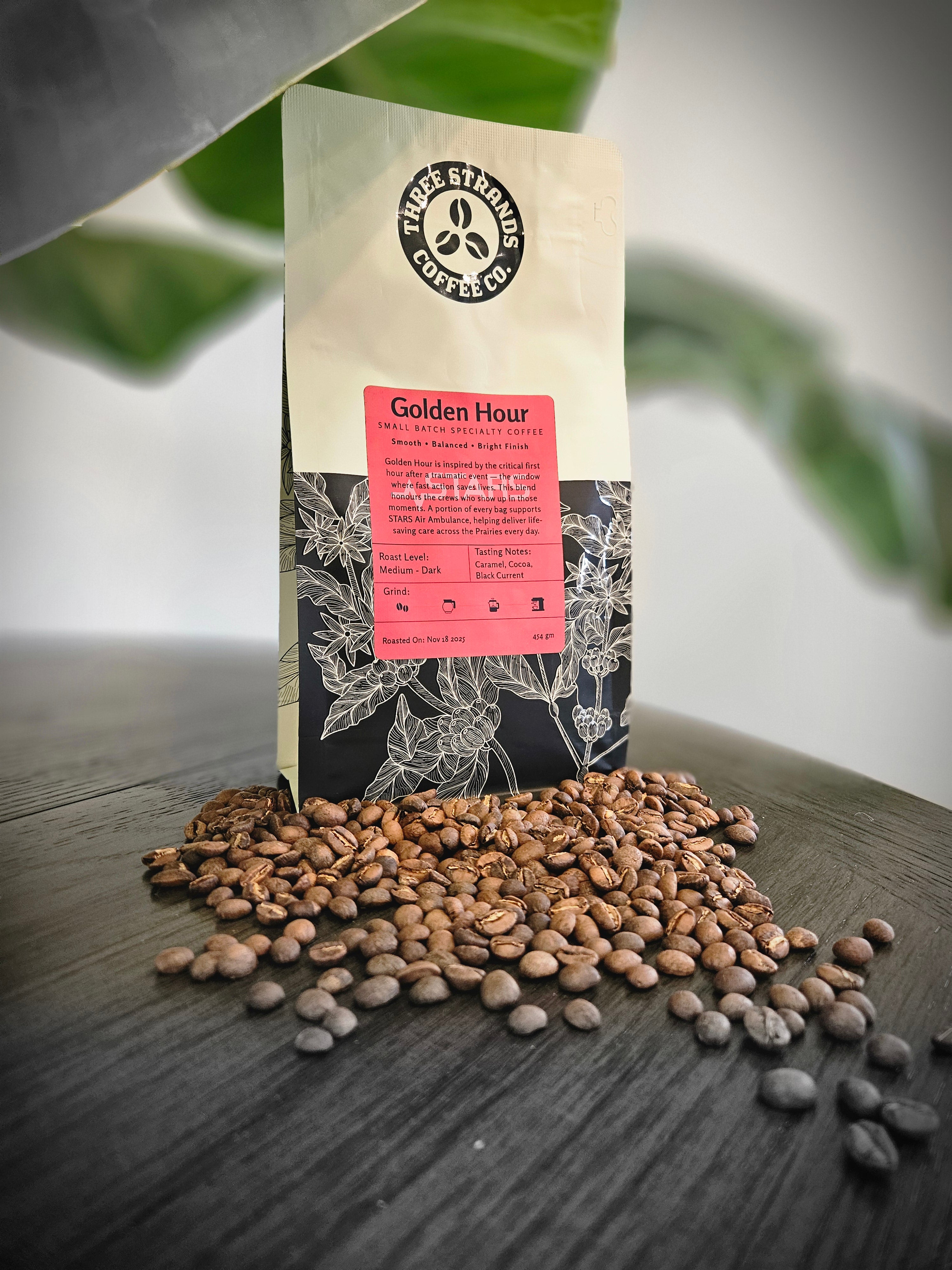 Golden Hour Blend – Caramel & Dark Chocolate | Three Strands Coffee